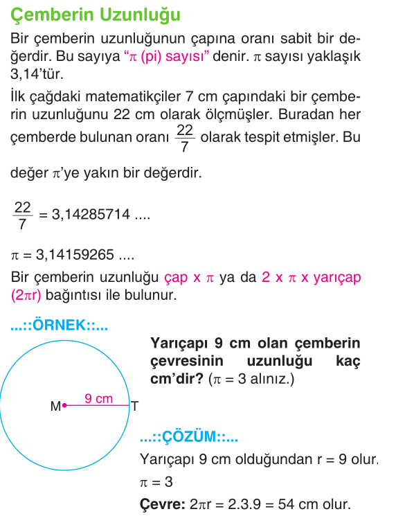 6. Sınıf Matematik - Çember - Konu Anlatımı - Geometrik Cisimler ...